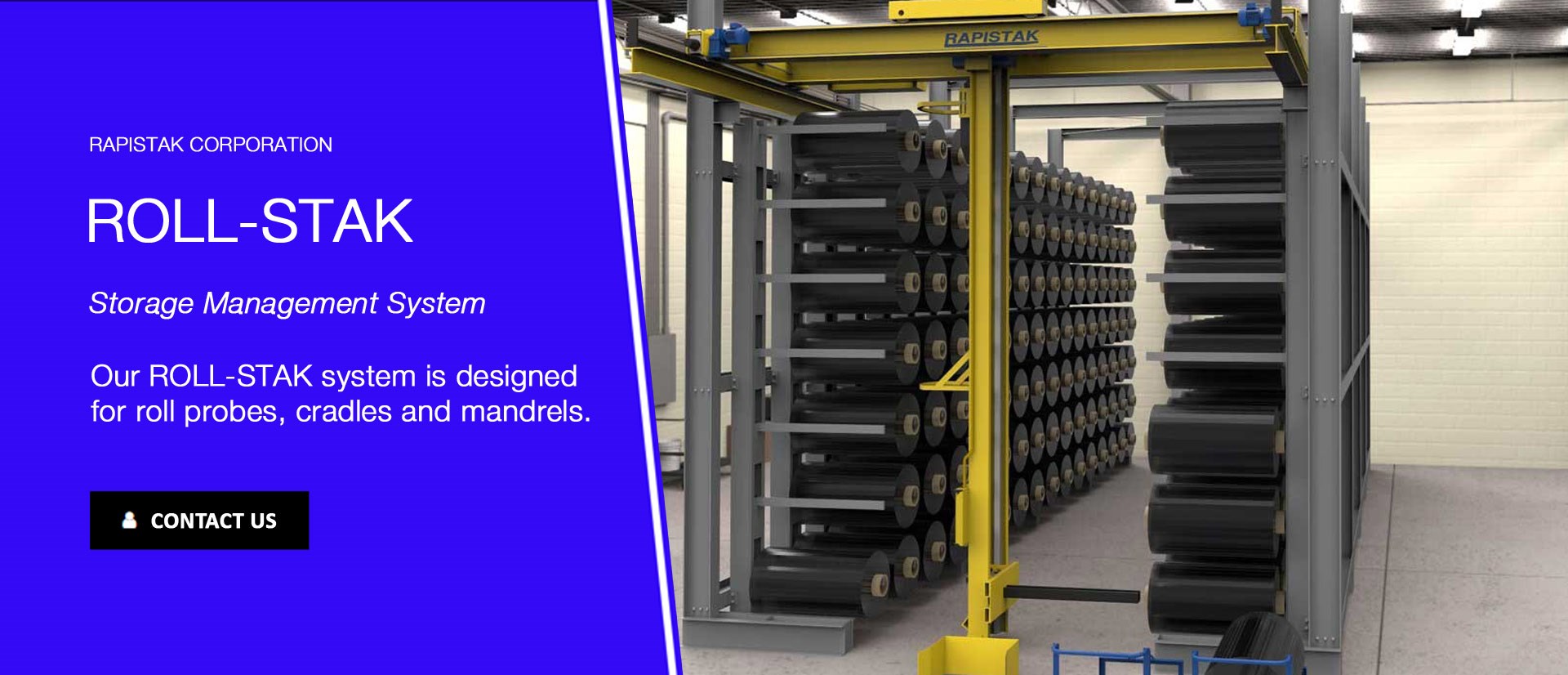 Roll-Stak Stacker Storage Management System-Rapistak Corporation